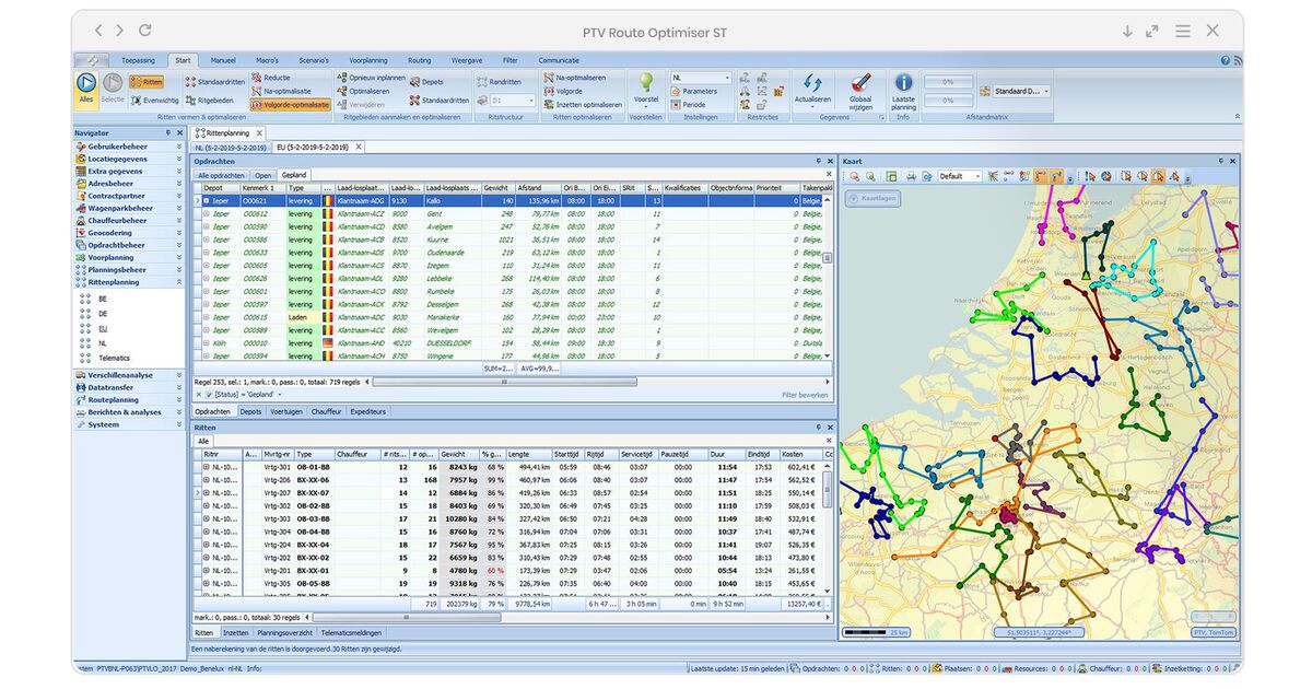 Logiciel d'optimisation de tournées | PTV Route Optimiser | PTV Logistics