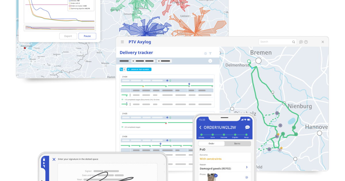 Programy do planowania i widoczności transportu | PTV Logistics