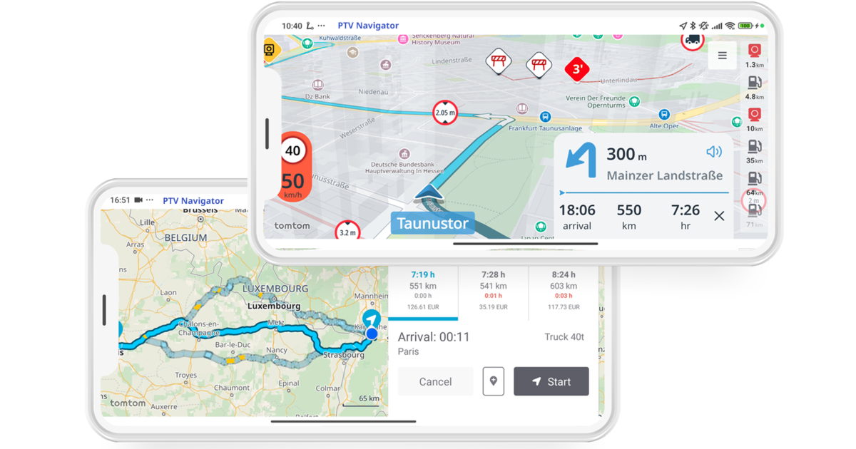 PTV Navigator : Application GPS pour Poids Lourds – Livraisons Fiables ...